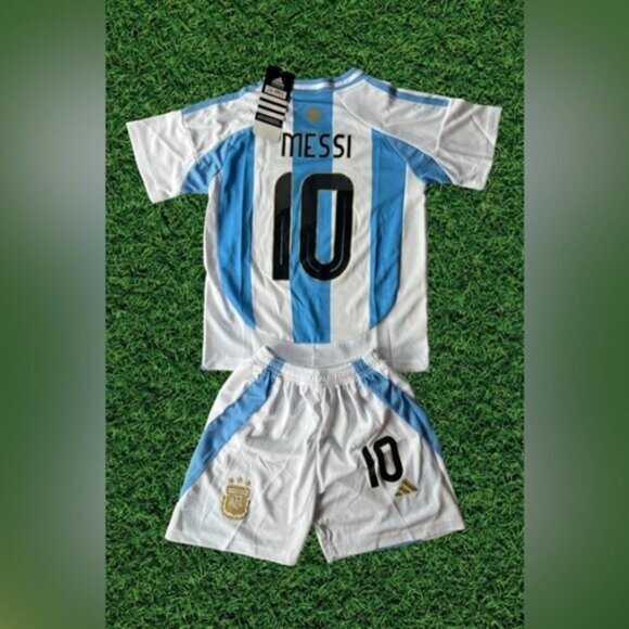 adidas | Shirts & Tops | Argentina Messi 224 Copa America Soccer Kids ...